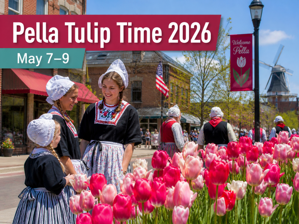 Pella Tulip Time 2026 returns May 7-9 in Iowa! Details here!